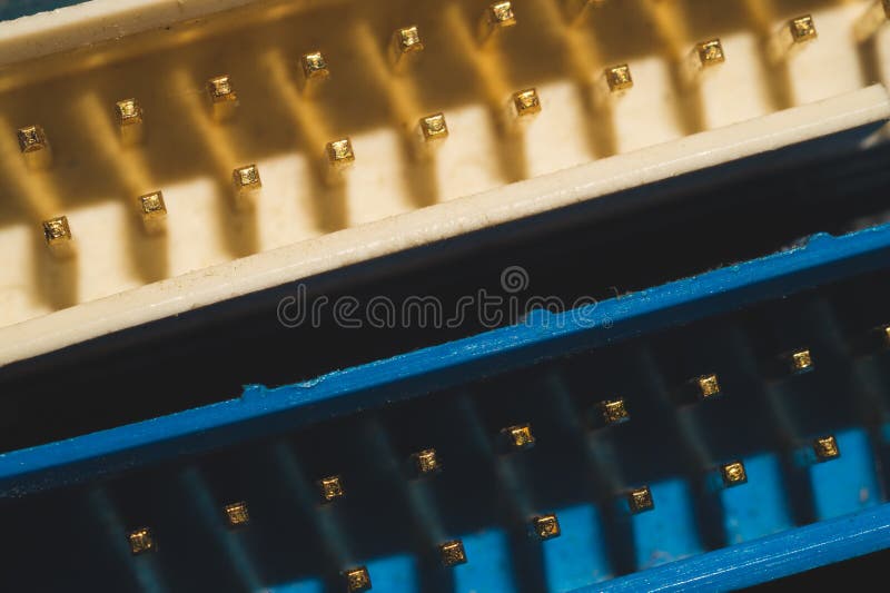 Power Socket on Motherboard. Connector on the Circuit Board of Computer ...