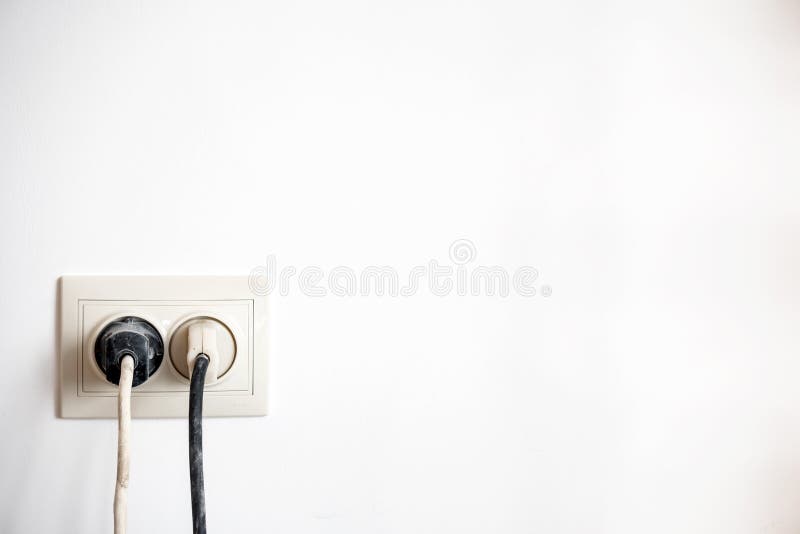 Power socket and plug stock image. Image of cost, double - 109459017