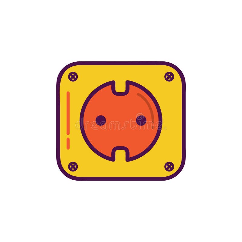 Power Socket. Vector Illustration Decorative Design Stock Vector ...