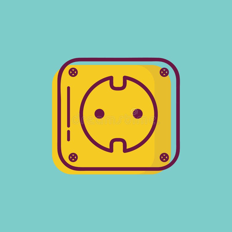 Power Socket. Vector Illustration Decorative Design Stock Vector ...