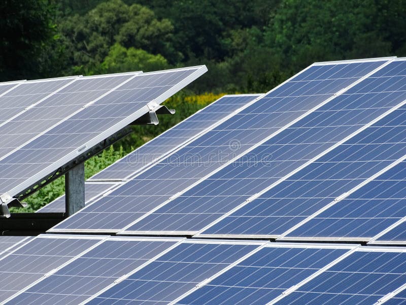 Power Solar Panels. Alternative Clean Green Energy Concept Stock Image ...