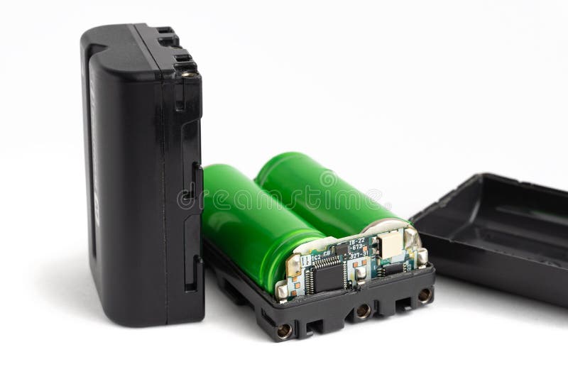 The Internal Structure of the Power Source the Battery for the Camera ...