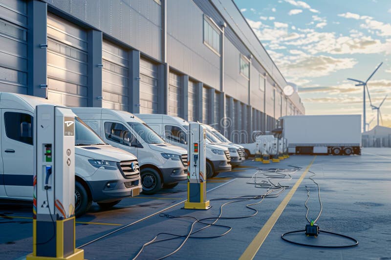 Power Source for Charging the Battery of a Electric Car Stock Photo ...