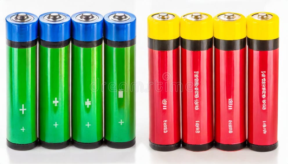 Power Spectrum: an Illustration Comparing Various Battery Grades Stock ...