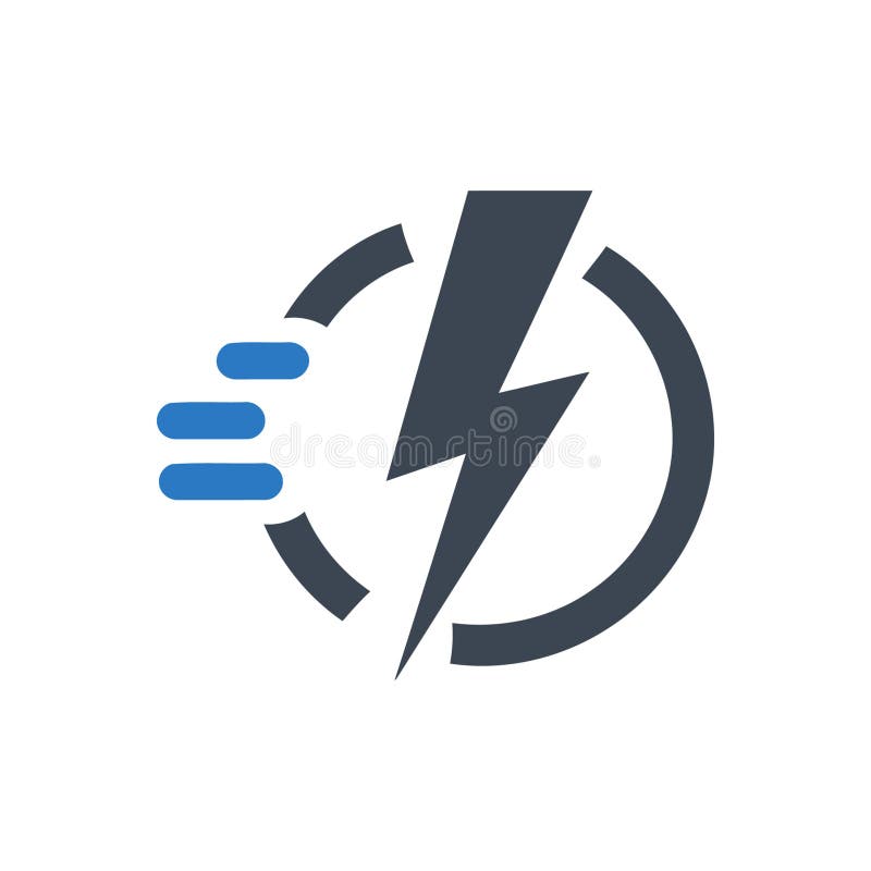 Power Speed Charge Icon stock vector. Illustration of charge - 361691247