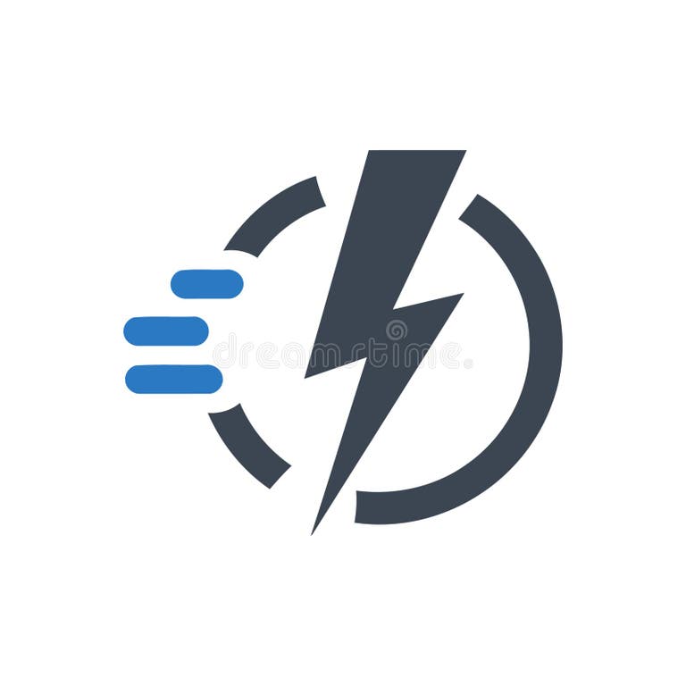 Power Speed Charge Icon stock vector. Illustration of charge - 361691247