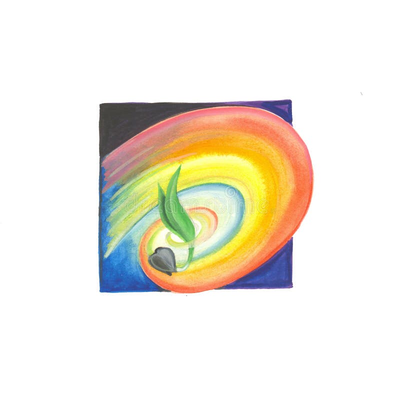 Abstract painting stock illustration. Illustration of cosmos - 21952229