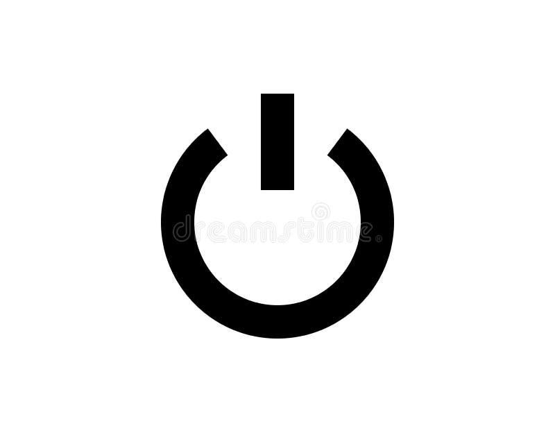 Power Start Button Icon Thin Line for Web and Mobile, Modern ...