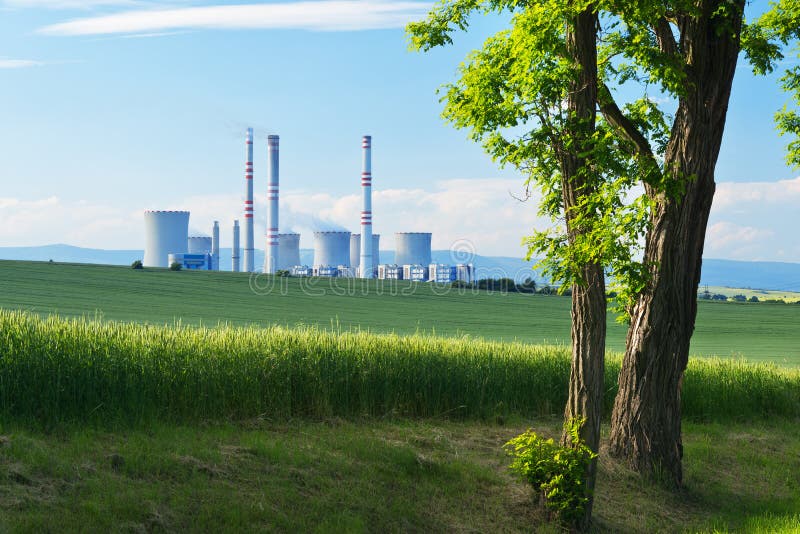 Power Statin stock photo. Image of coal, pollution, electricity - 41410358