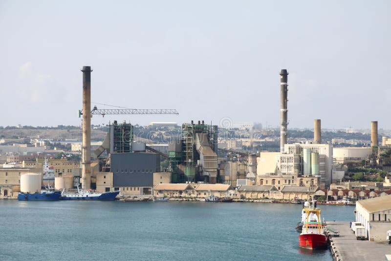 Power station stock photo. Image of pollute, green, emissions - 11999968