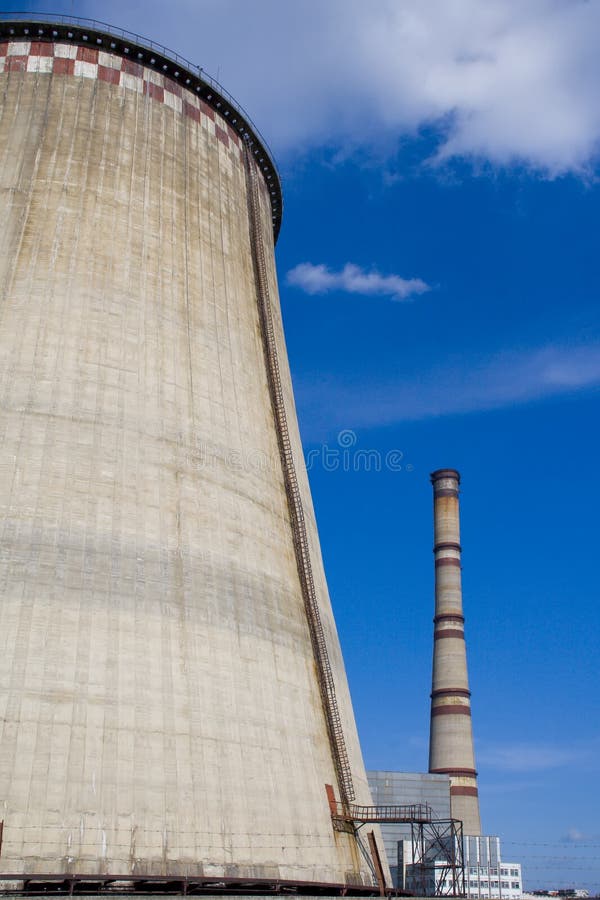 Cooling Towers, Power Station Stock Image - Image of brick, flume: 65591