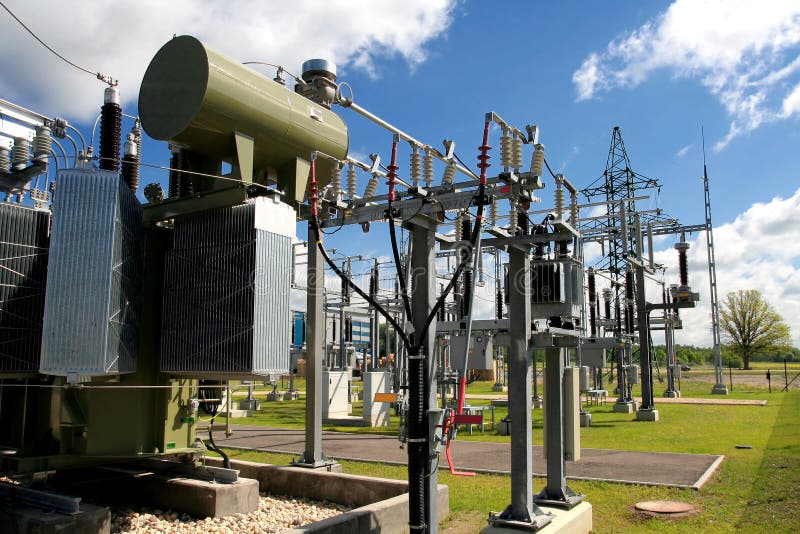 Power station stock image. Image of electrical, disconnector - 850447