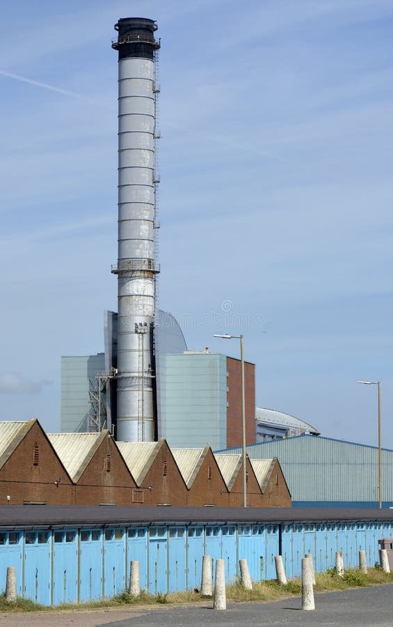 Power Station Chimney at Shoreham, England Editorial Stock Photo ...