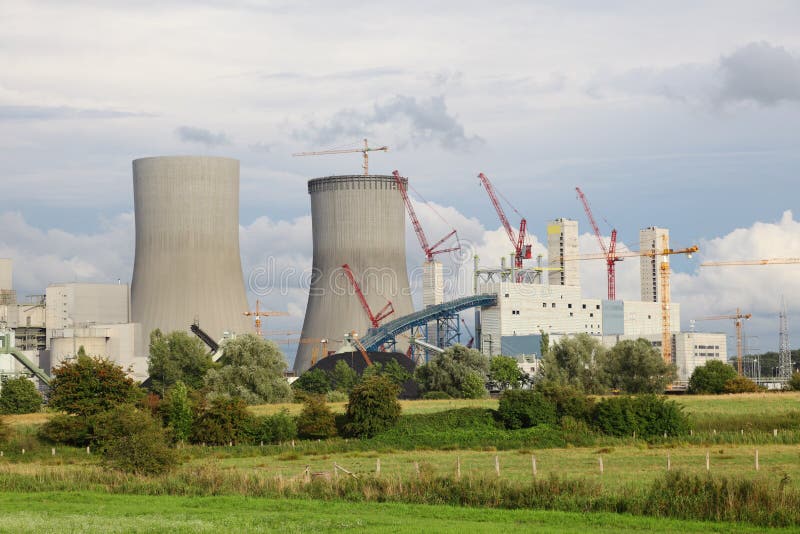 Power station construction stock photo. Image of atomic - 15759262