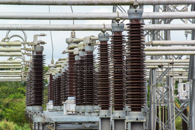 Power Station, Electric Station Stock Image - Image of cable, grid ...