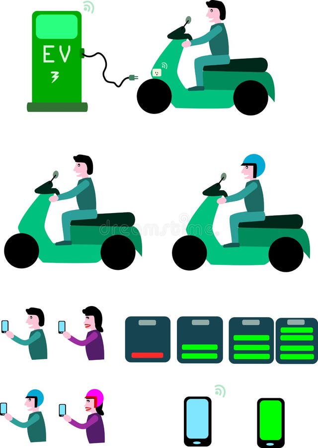 Electric Mobility Comic Stock Illustrations – 28 Electric Mobility ...