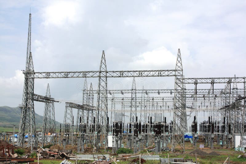 Power Station Grid stock photo. Image of towers, plant - 15520670