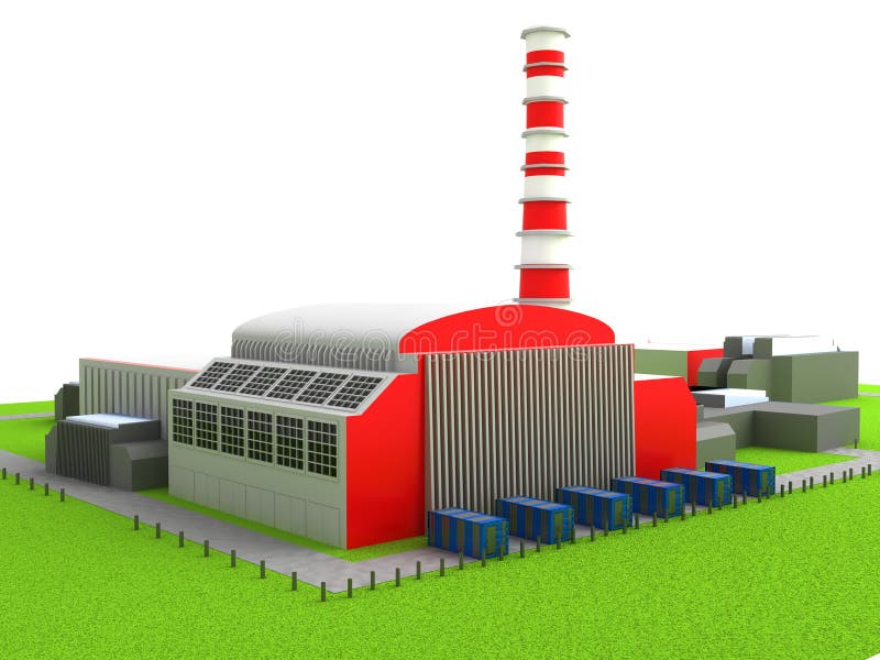 Power station stock illustration. Illustration of generation - 44665337