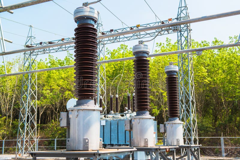 Power Station for Making Electric Energy Stock Image - Image of high ...