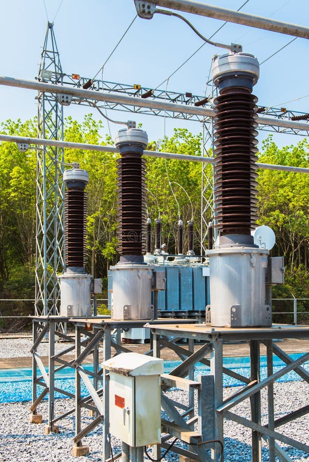 Power Station for Making Electricity Stock Image - Image of cable ...