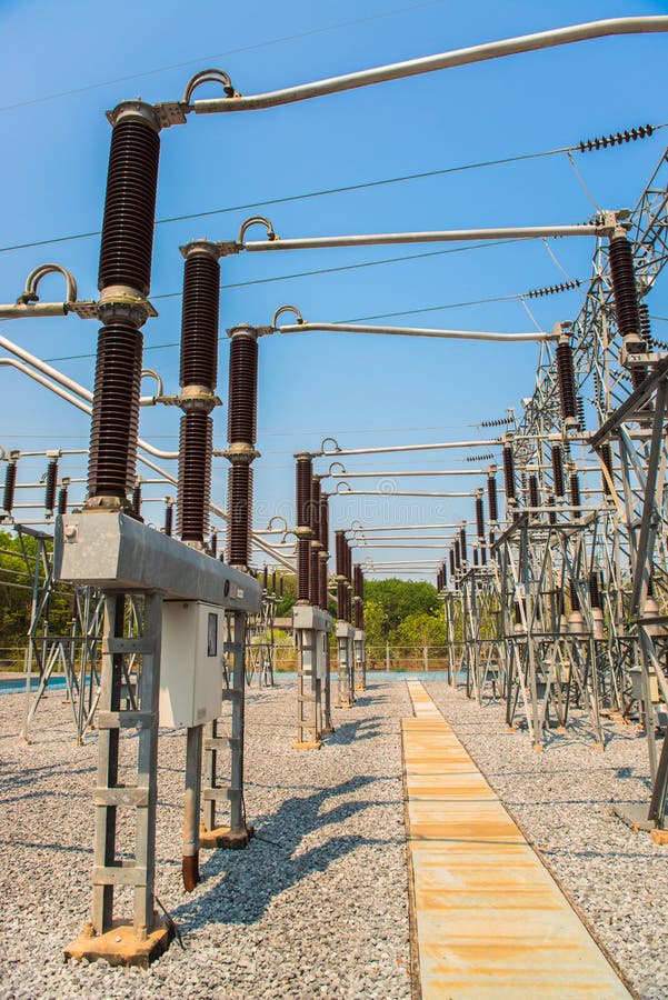 Power Station for Making Electricity Stock Image - Image of energy ...