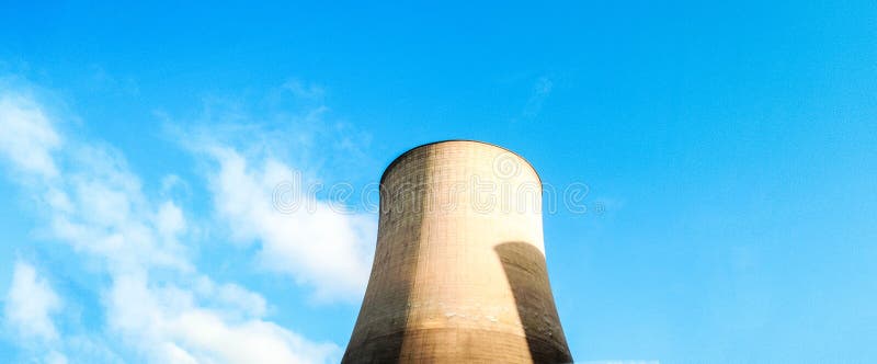 Power Station Stacks stock photo. Image of background - 207473248