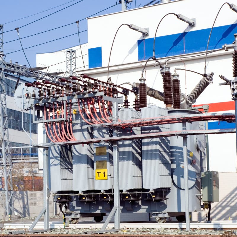 Power Station and Transformer Details Stock Photo - Image of production ...