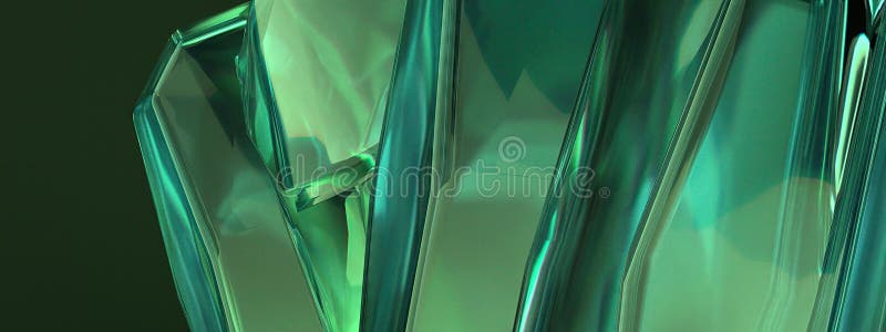 Power Stone Like Emerald Ore Cool and Refreshing Elegant Modern 3D ...