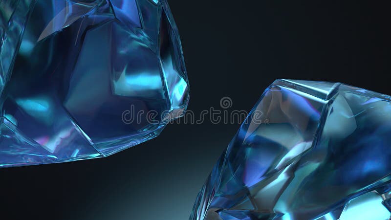 A Power Stone Like a Sapphire Ore.a Refreshing, Refreshing, Elegant ...