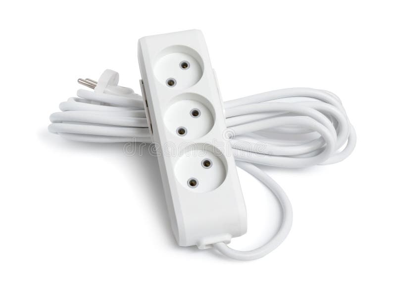 A Power Strip with Individual Switches for Each Socket. Isolated Stock ...