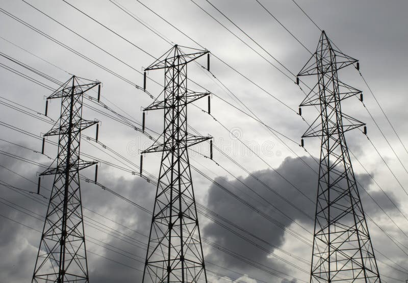 Power lines stock photo. Image of background, connection - 188214