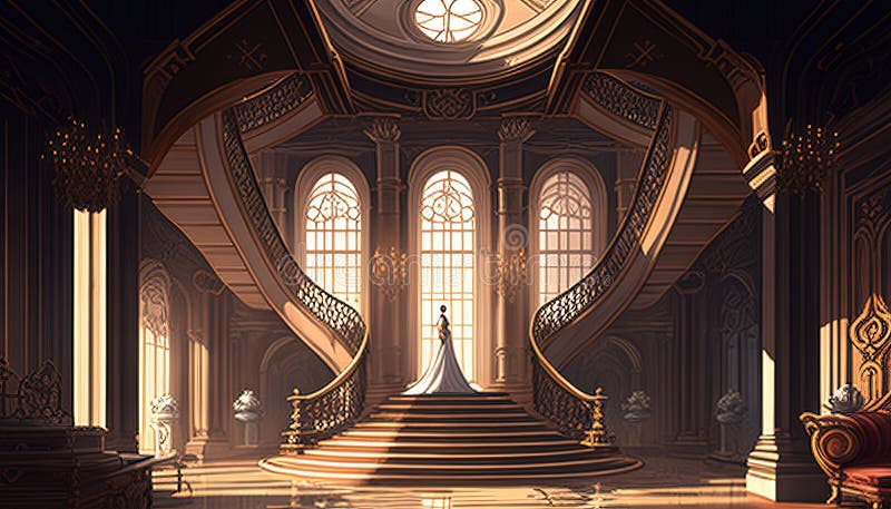 Power Struggle Inside the Royal Palace Illustration Stock Illustration ...