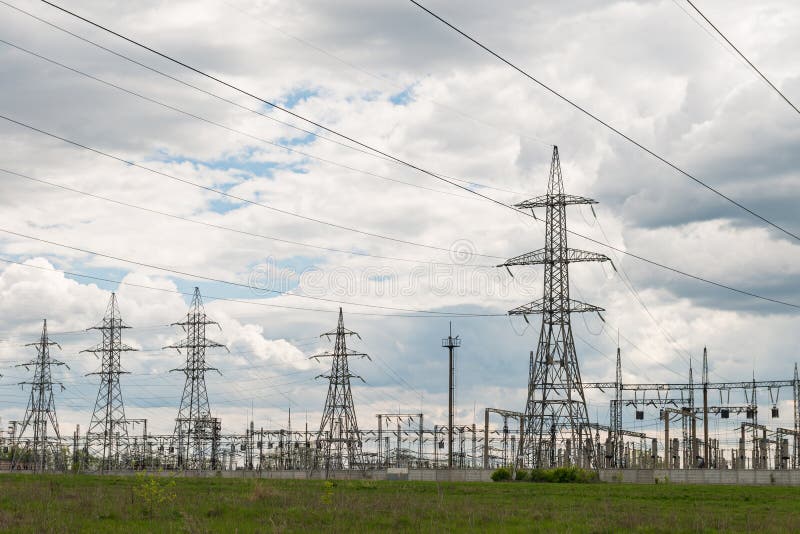 Power substation stock photo. Image of environment, distribution - 72796020