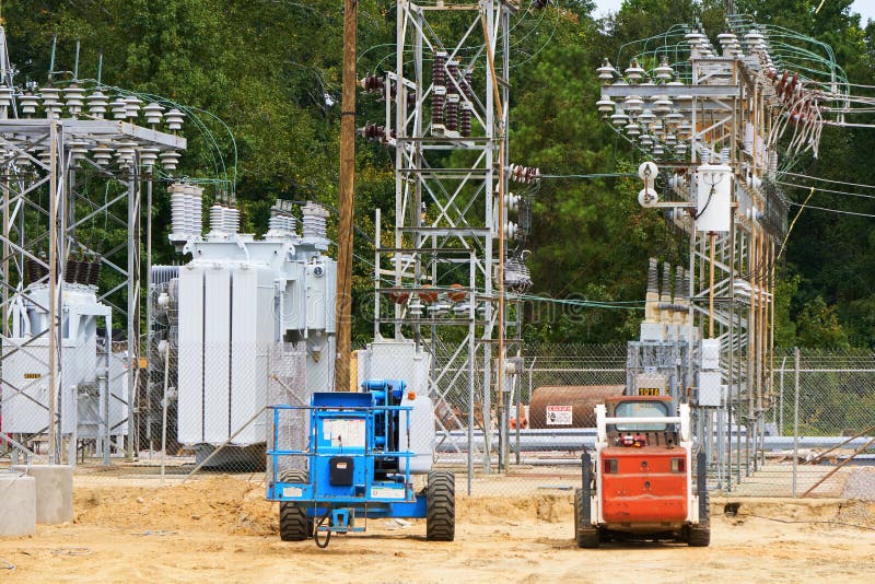 Electrical Substation For Power Supply To An Industrial Facility Stock ...