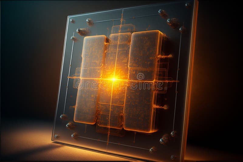 The Power of the Sun in the Solar Panels, Generative Ai Stock Image ...