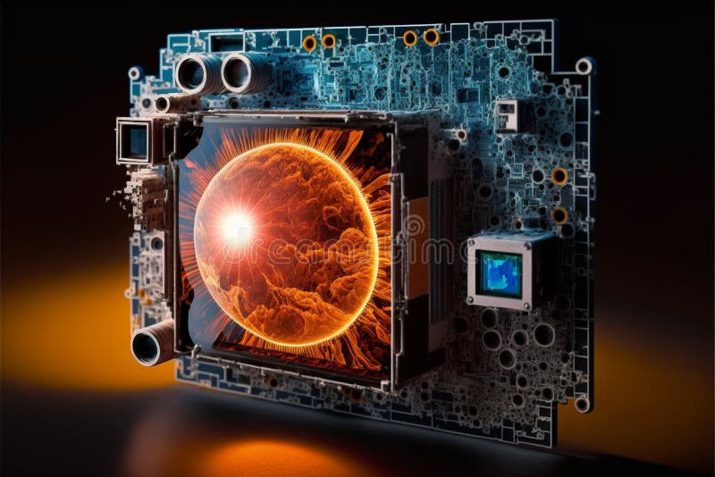 The Power of the Sun in the Solar Panels, Generative Ai Stock Photo ...