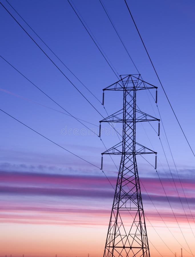 Transmission lines stock photo. Image of electric, work - 12774406