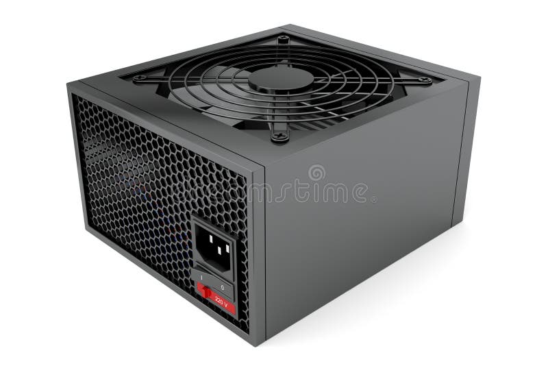 Computer power supply stock illustration. Illustration of computer ...