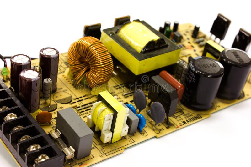 Power supply board stock photo. Image of industry, metal - 32589990