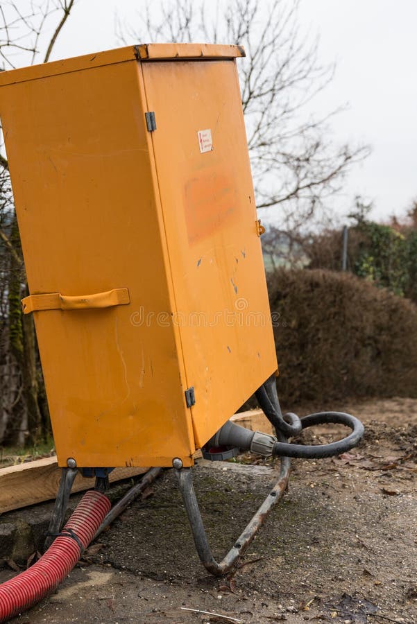 Power Supply with Power Box - Power Distributor Stock Image - Image of ...