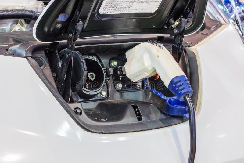 Power Supply for Charging an Electric Car Stock Image - Image of ...