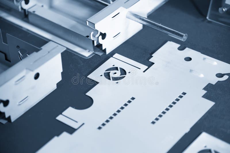 The Power Supply Chassis Case from Laser Cutting Process. Stock Image ...