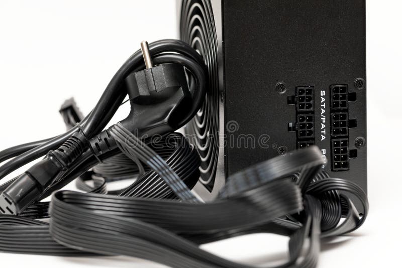 Power supply for computer stock image. Image of cooler - 165096903