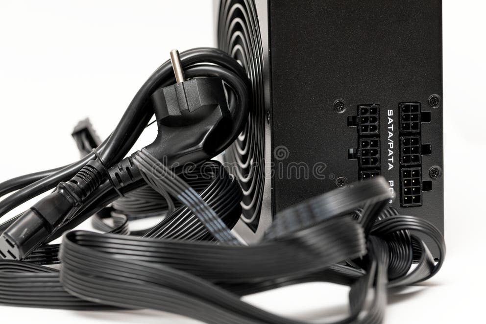 Power supply for computer stock image. Image of cooler - 165096903