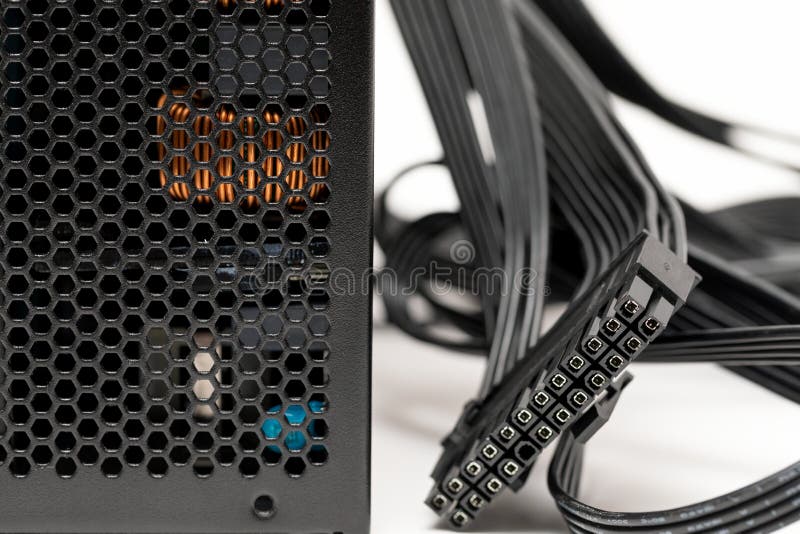 Power supply for computer stock image. Image of case - 165096943