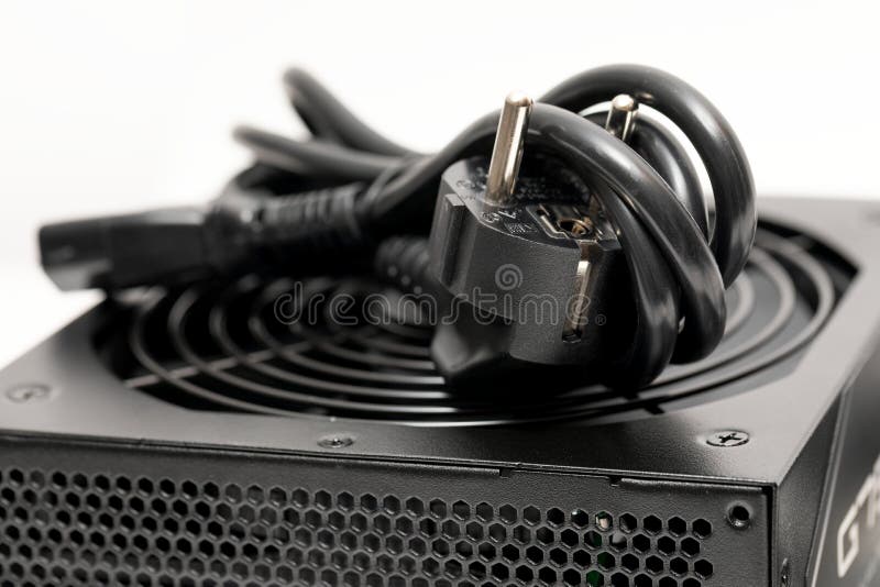 Power supply for computer stock image. Image of panel - 165097083