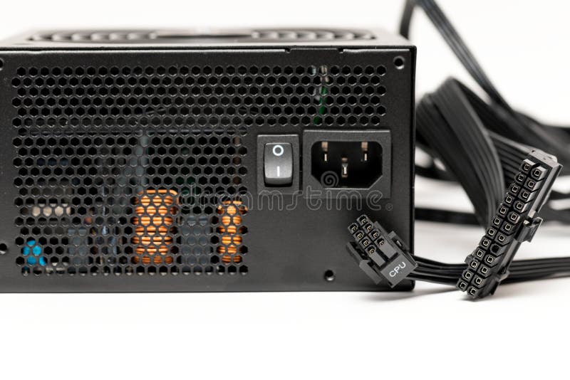 Power supply for computer stock image. Image of electrical - 165350989