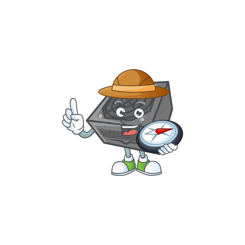 A Power Supply Unit Black Color Explorer Cartoon Design Having a ...