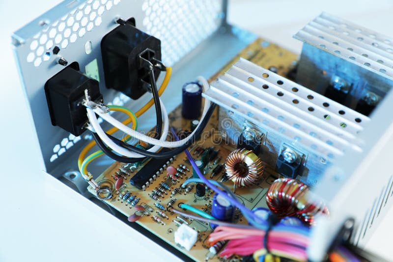 Power Supply Unit On Table. Computer Repair Service Stock Photo - Image ...