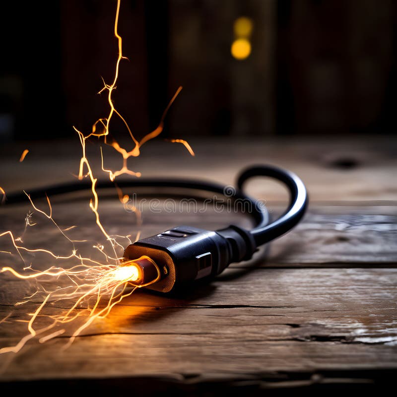 Power Surge: the Spark Charger Stock Illustration - Illustration of ...